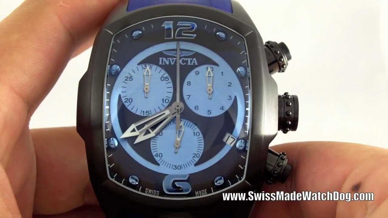 Invicta Watches Men's 6730 Lupah Collection Chronograph Ion Plated Blue ...
