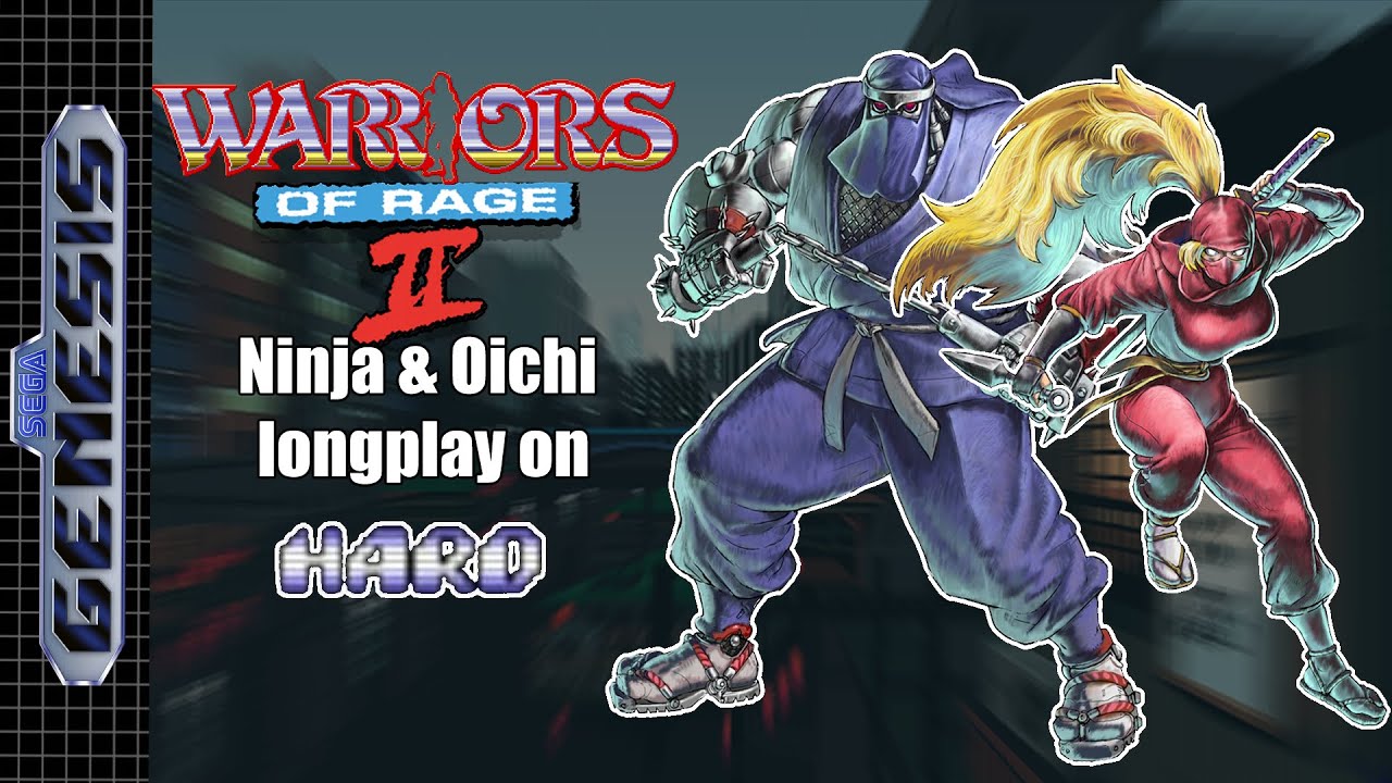 the ninja warriors in - streets of rage 2 rom hack - YouTube