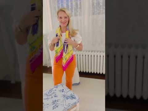 How to Wear a Silk Scarf as a Classic Sash