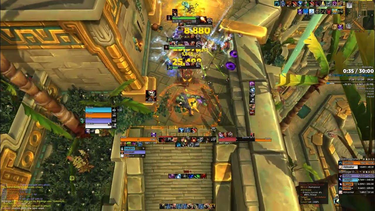 Guardian Druid Tank POV Atal'Dazar Mythic +16 | Fortified Incorporeal Sanguine S3 - YouTube