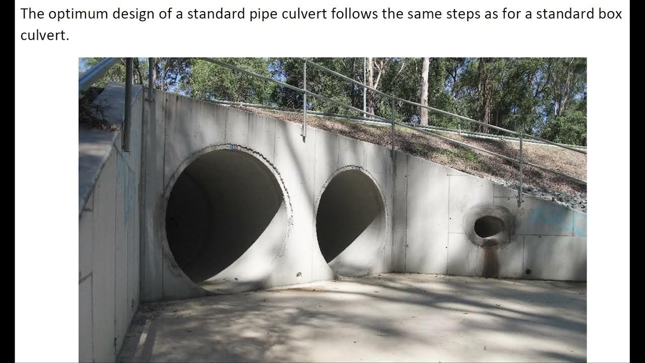 Hydraulic Design of Standard Culvert (3) Pipe culverts - YouTube