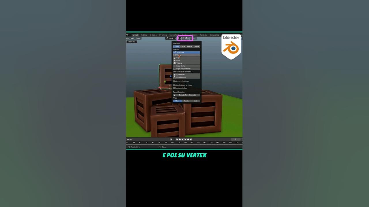 Blender 40 Vertex Snapping Youtube