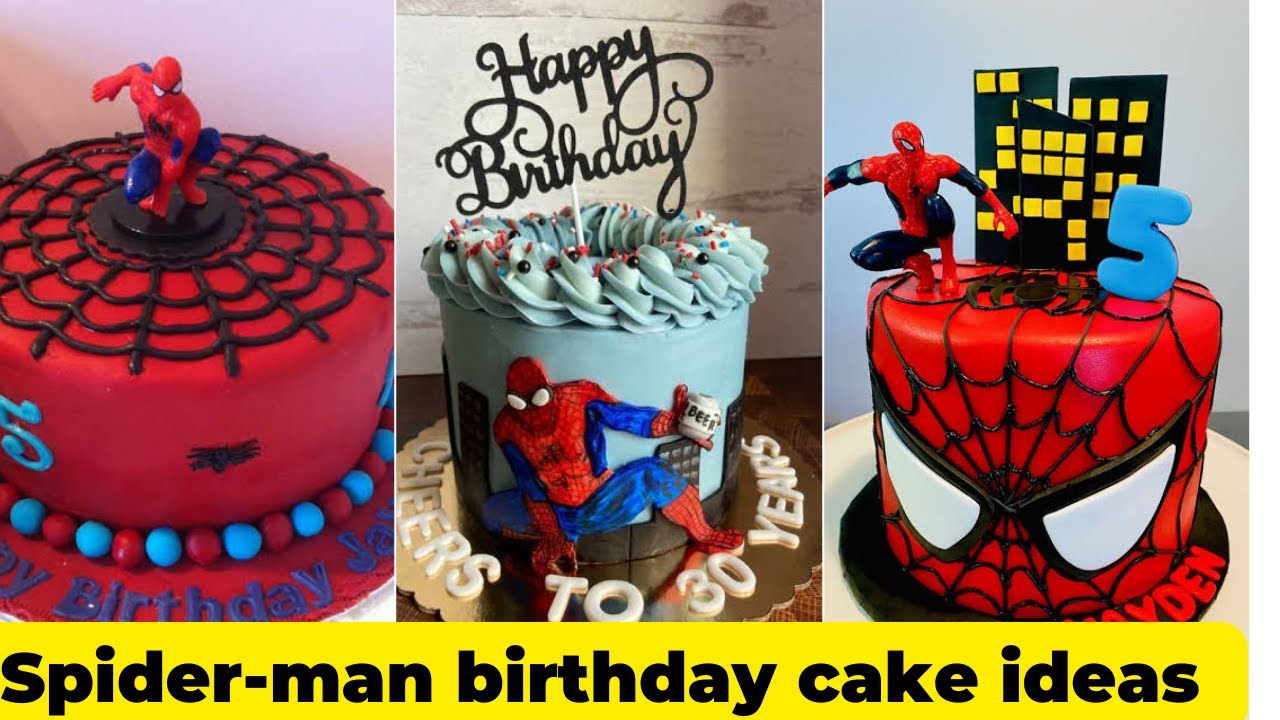 Spider man cake design 2 layer|Spiderman cake design|Cake decorating ...