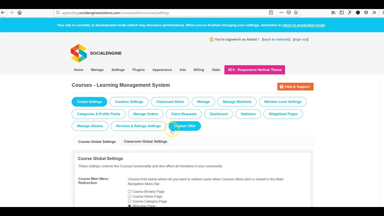 Admin Panel - Courses - Learning Management System Plugin - YouTube