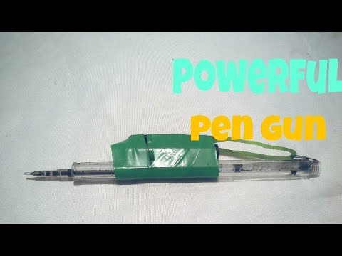 How to make powerfull Pen Gun simple DIY - YouTube