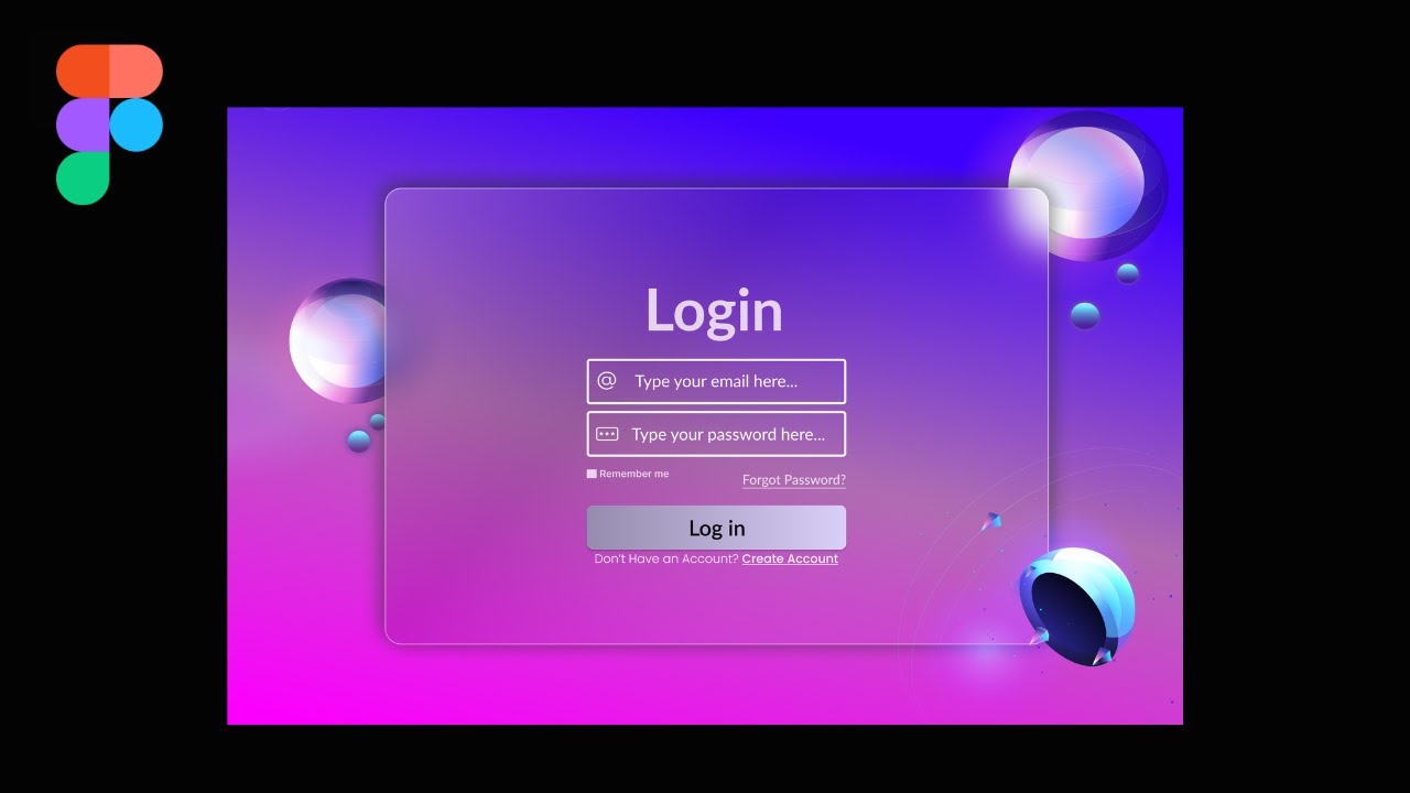 How to make a Login Page Design in Figma - 7 Minutes - YouTube