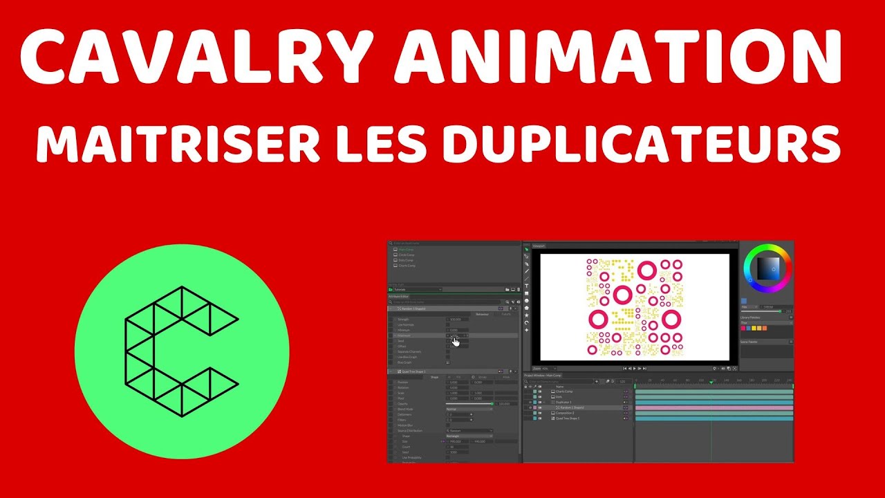 Cavalry animation maitriser les duplicateurs - YouTube
