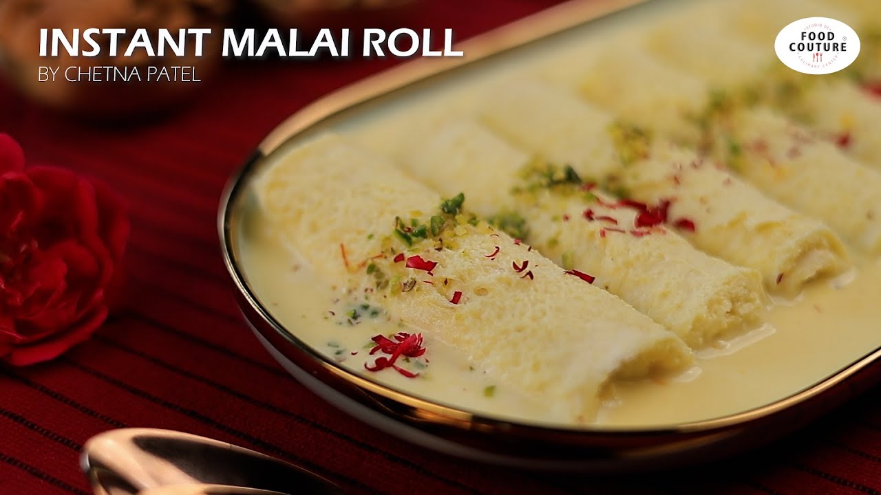 Instant Bread Malai Roll | Easy to Make Dessert - Festival Special ...