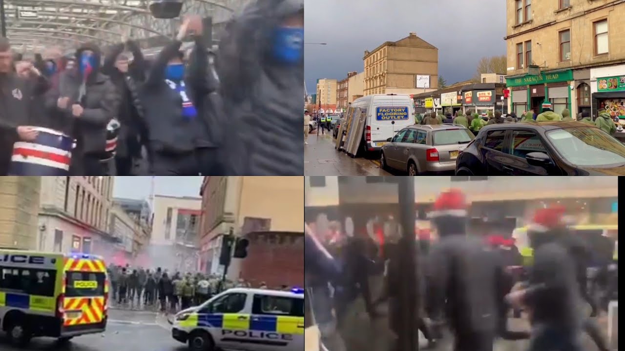 Celtic Ultras Chasing Rangers Ultras - A Short Story - YouTube