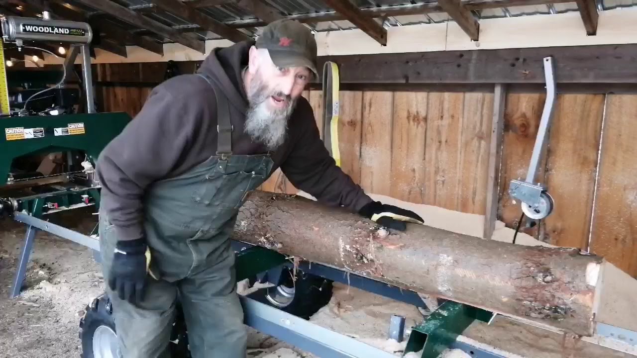 New sawmill on the homestead - YouTube