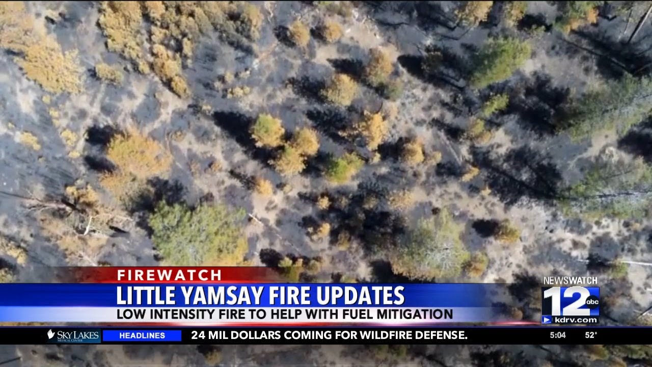 Little Yamsay Fire acting as prescribed burn - YouTube