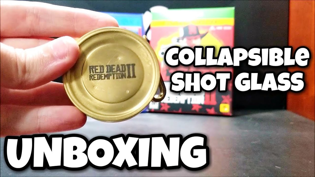 UNBOXING: Red Dead Redemption 2 COLLAPSIBLE SHOT GLASS - YouTube