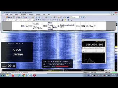 FM DX LC - 160621 0908UTC - 106.6 - † Radio Jemne (SVK) Bratislava/Kamzík (BA) 10kW 59km