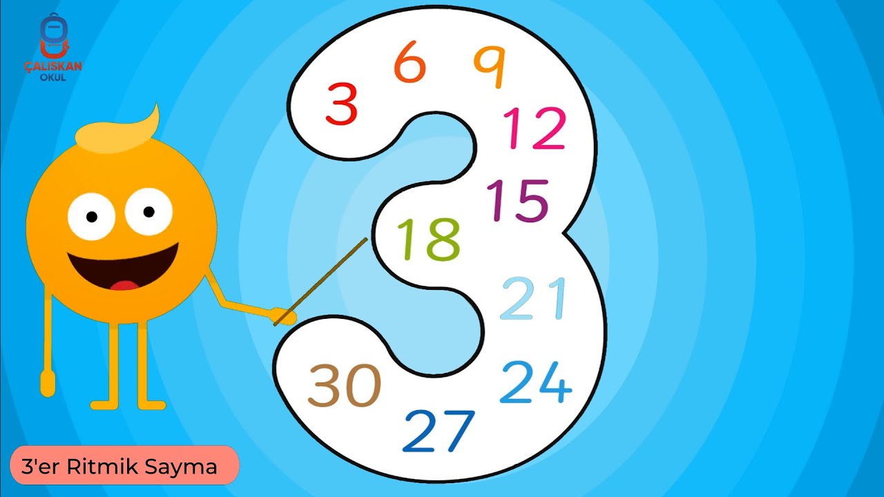 3'er Ritmik Sayma - YouTube
