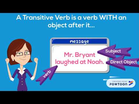 Direct Object and Transitive Verb lesson - YouTube