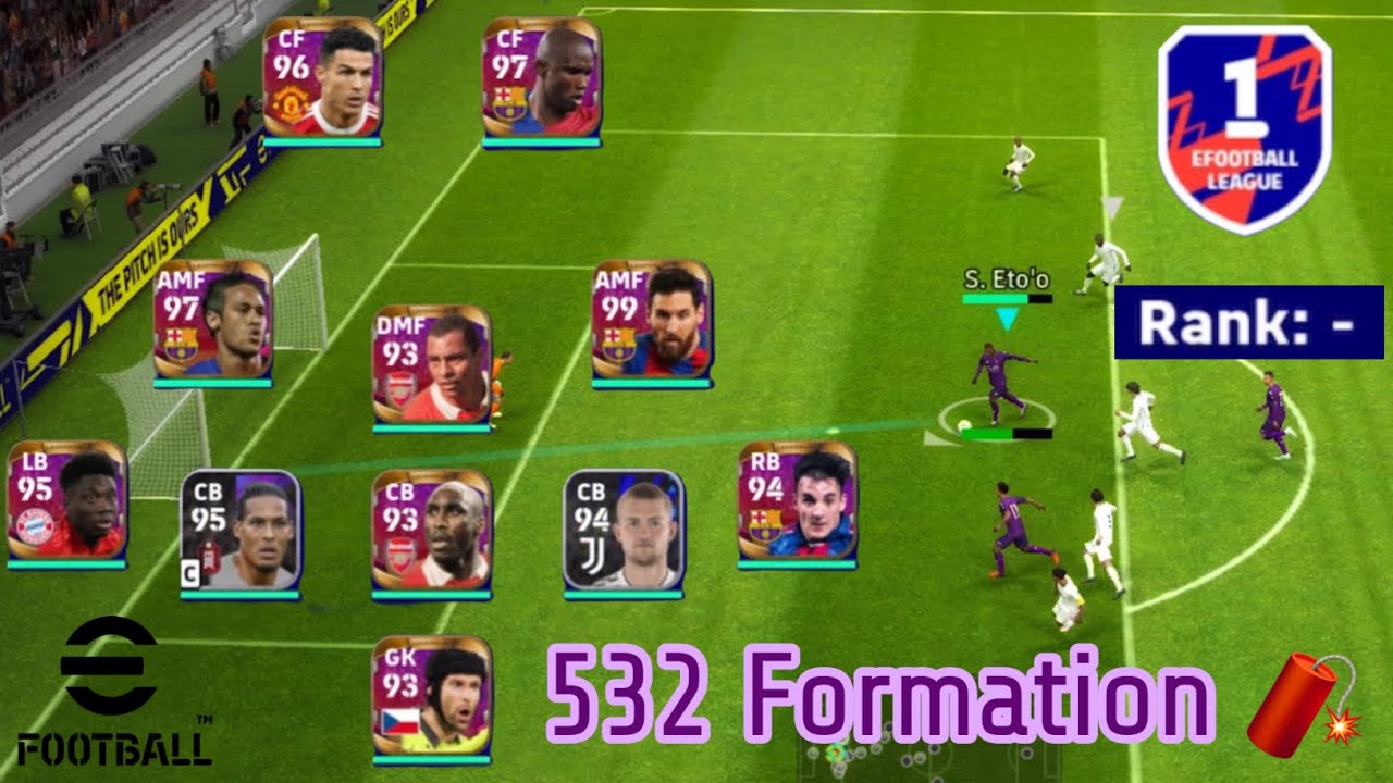 5-3-2 Formation is Overpowered 🔥 | Efootball 2022 Mobile - YouTube