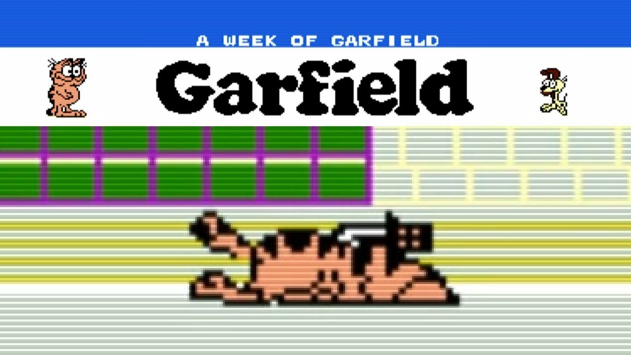 A Week of Garfield (Famicom) Levels 1-4 - MiSTer FPGA NES Core - YouTube