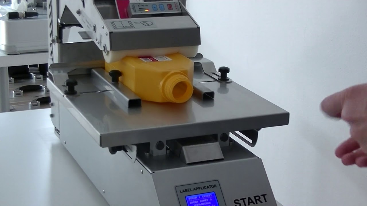 Апликатор на етикети STS810 | STS810 label applicator - YouTube