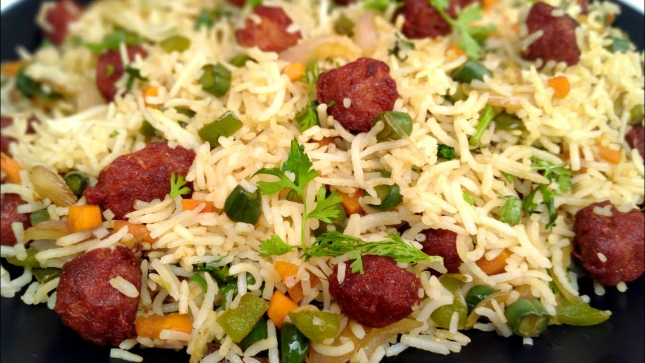 Soya Kabab/Veg Fried Rice/10-min/Breakfast/Lunch/Dinner/Lunch Box ...