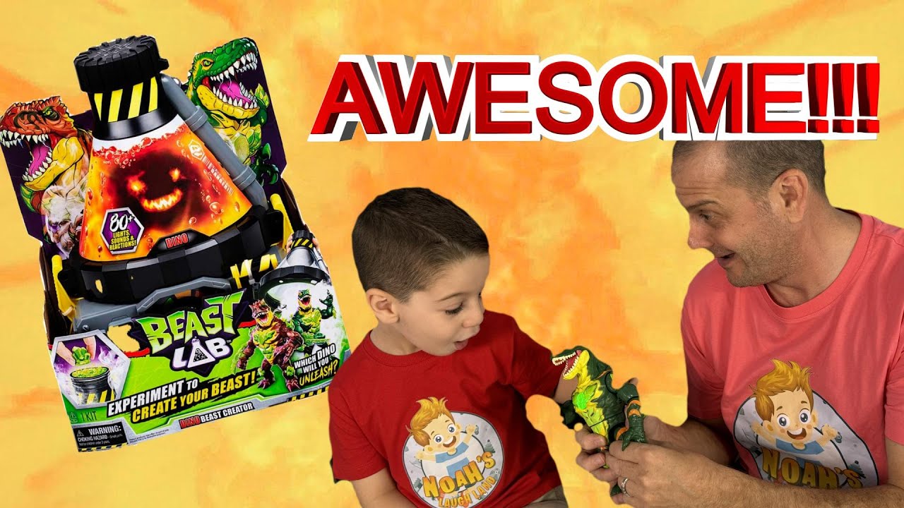 BEAST LAB Dino Creator UNLEASH the BEAST!! | fun toy unboxing | kids ...