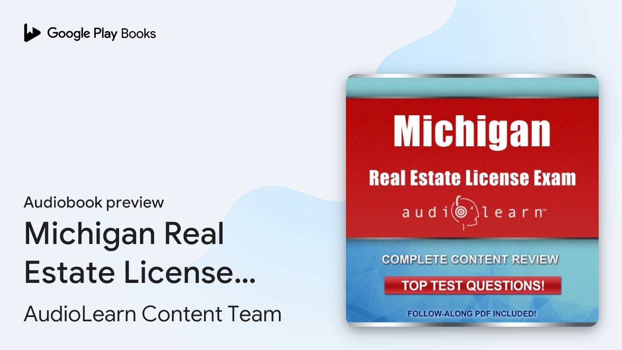 Michigan Real Estate License Exam AudioLearn:… by AudioLearn Content ...