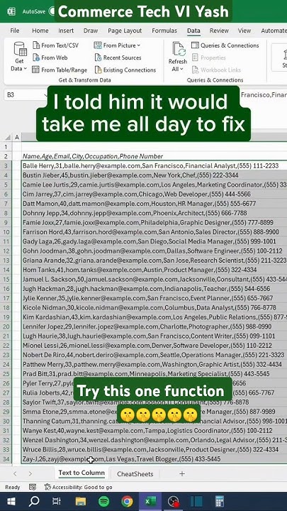 Stop using old method ‼️try this new excel‼️ #excel #newexcel #exceltips #excelformula # ...
