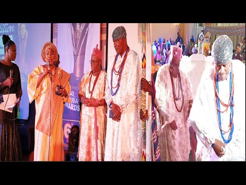 Actress Funke Etti Gave Out Award To Ooni of Ife Rep As They Blow ...