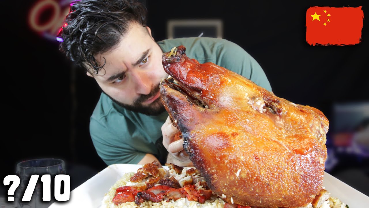 Eating a pig head - YouTube