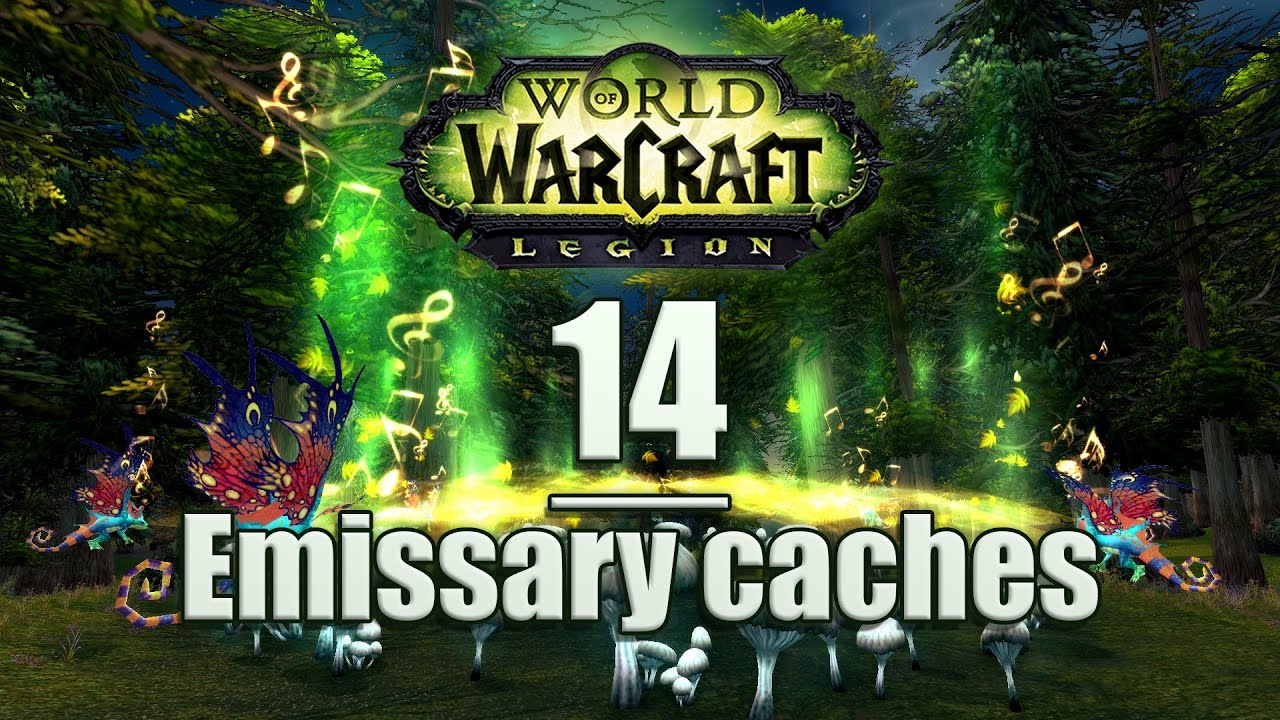 WoW Legion - Opening 14 emissary caches - YouTube
