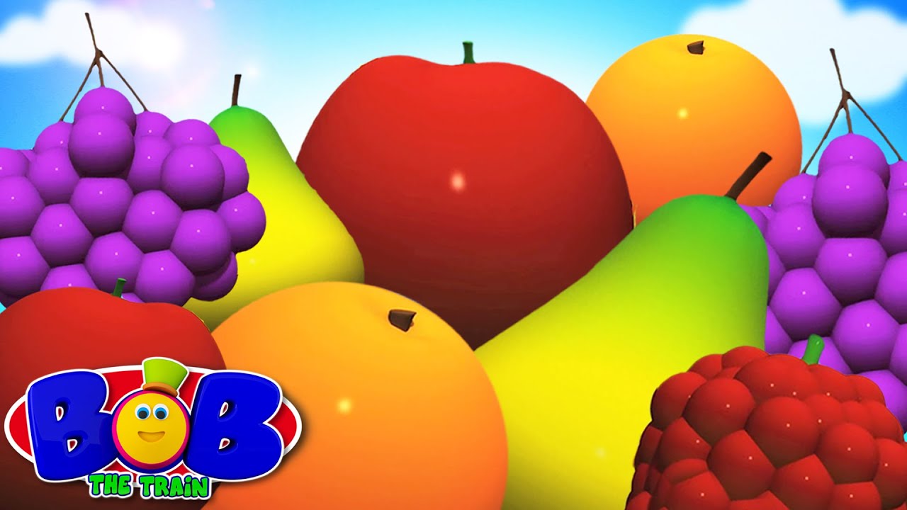 Fruits Train | Fruits Song | Animal Train | kids trains from bob the ...