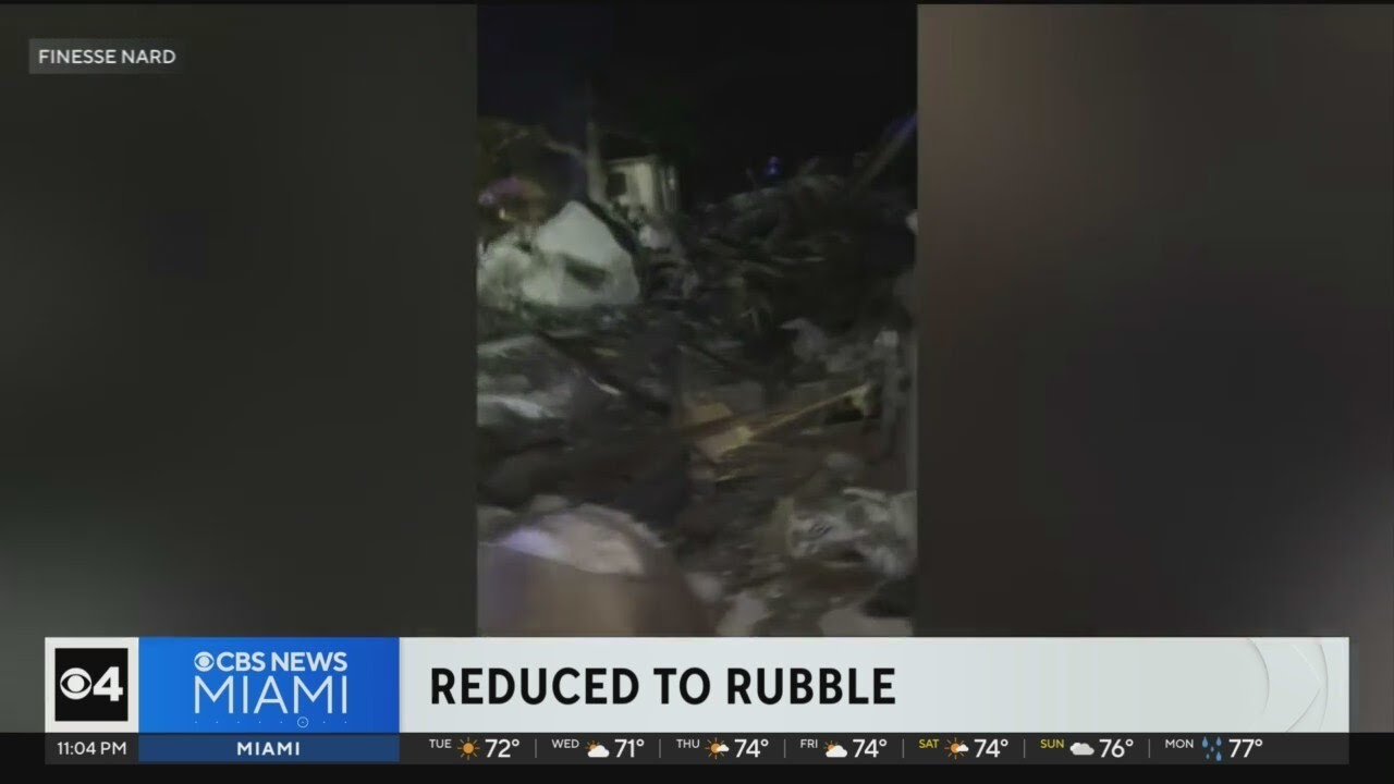 West Park home reduced to rubble after explosion - YouTube