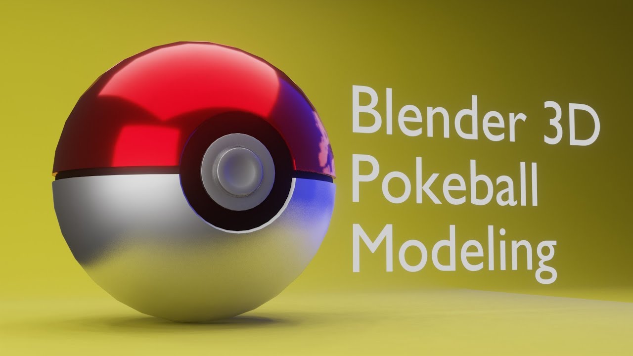 Blender 3D Absolute Beginner: Pokeball Modeling and Shading - YouTube