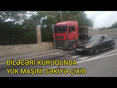 Biləcəri kuruqunda yene yük maşını SƏKİYƏ ÇIXIB // QƏZA