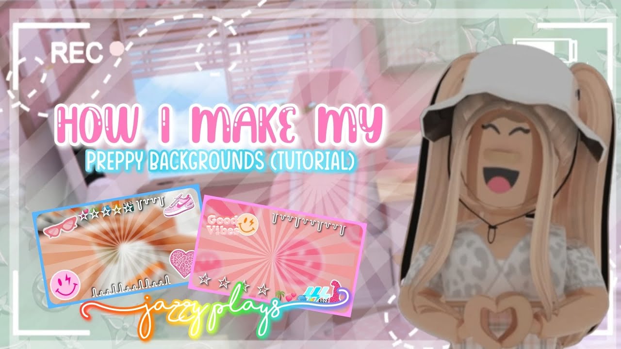 ️ How to make PREPPY BACKGROUNDS for your channel! (SIMPLE TUTORIAL) ⚡️ ...