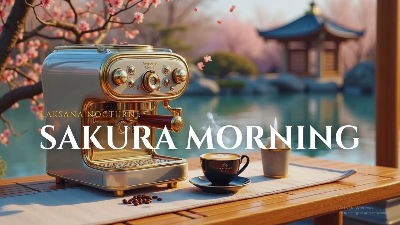 Sakura Morning Café — Luxury Coffee & Peaceful Jazz in a Japanese ...