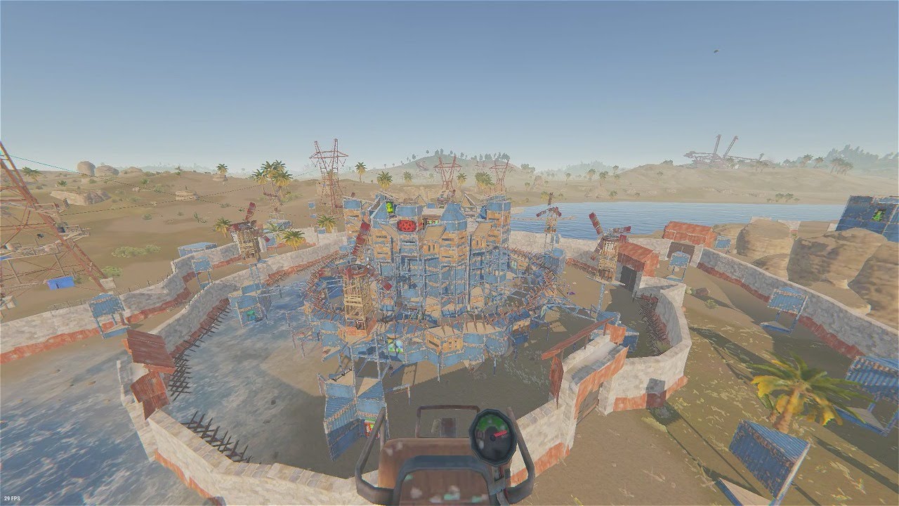 When a small group plays a clan server... - Rustinity Large Base Tour 7 ...