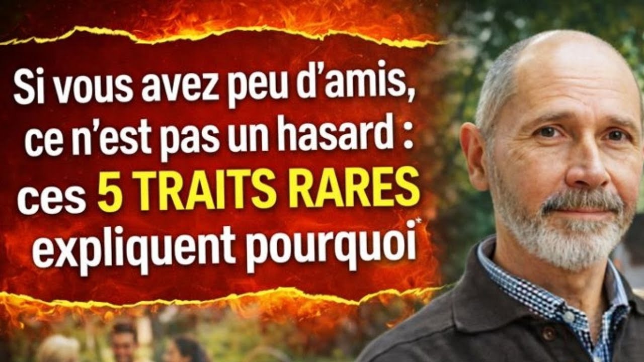 Si vous avez peu d’amis, ce n’est pas un hasard : ces 5 traits rares ...