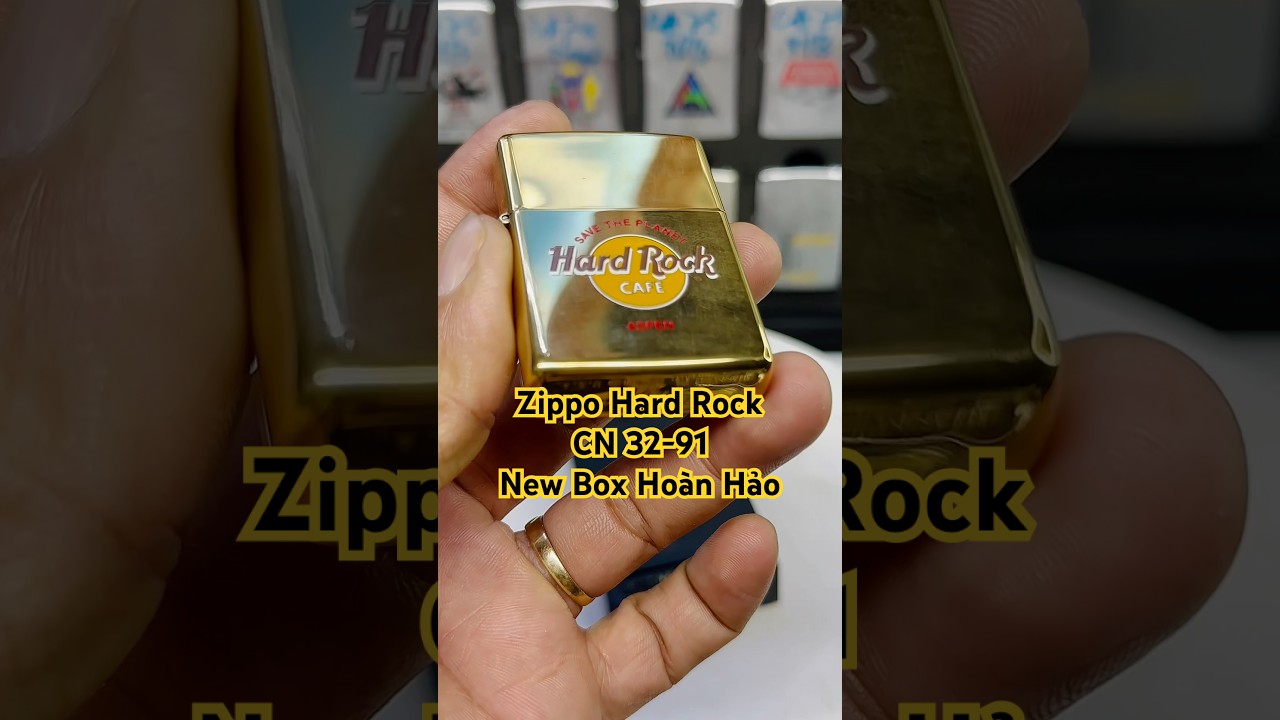 Zippo Hard Rock CN 32-91 New Box Hoàn Hảo P/1 - YouTube