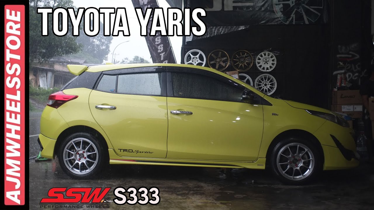 MODIFIKASITOYOTA YARIS VELG SSW S333 // AJMWHEELSSTORE - YouTube
