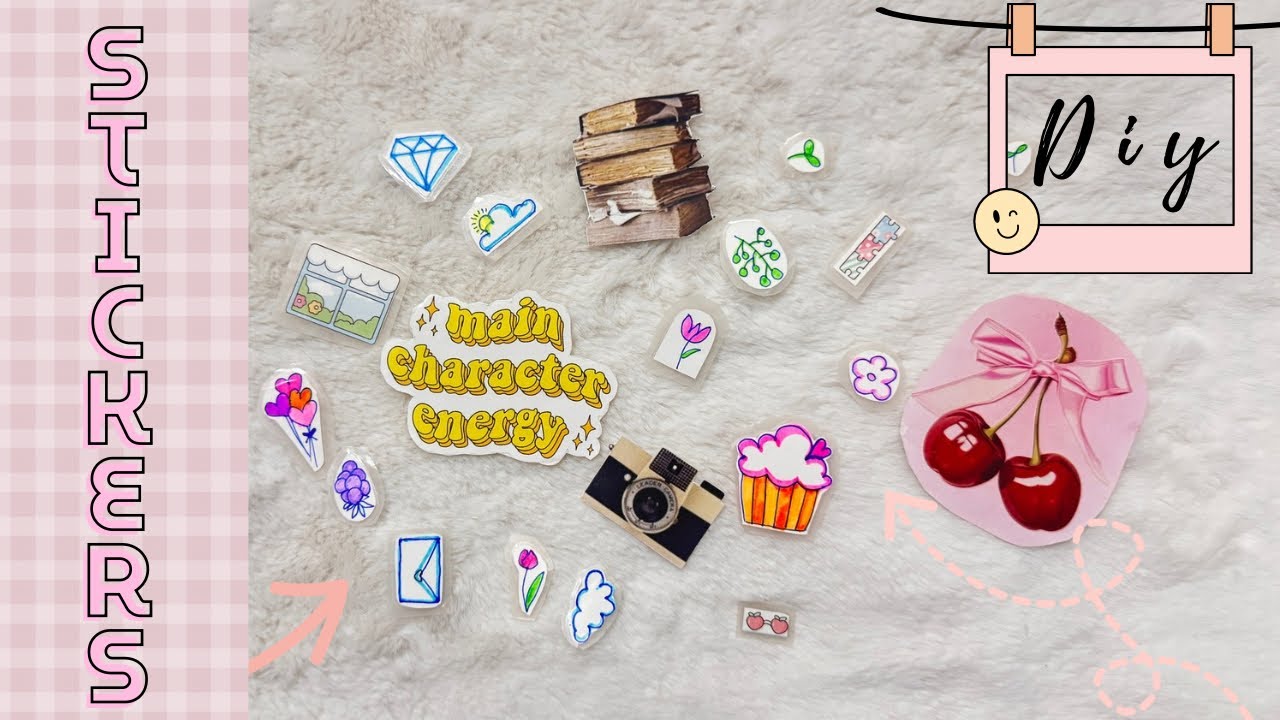 DIY Stickers from Scratch ☺️ |How to make stickers at home step by step ...