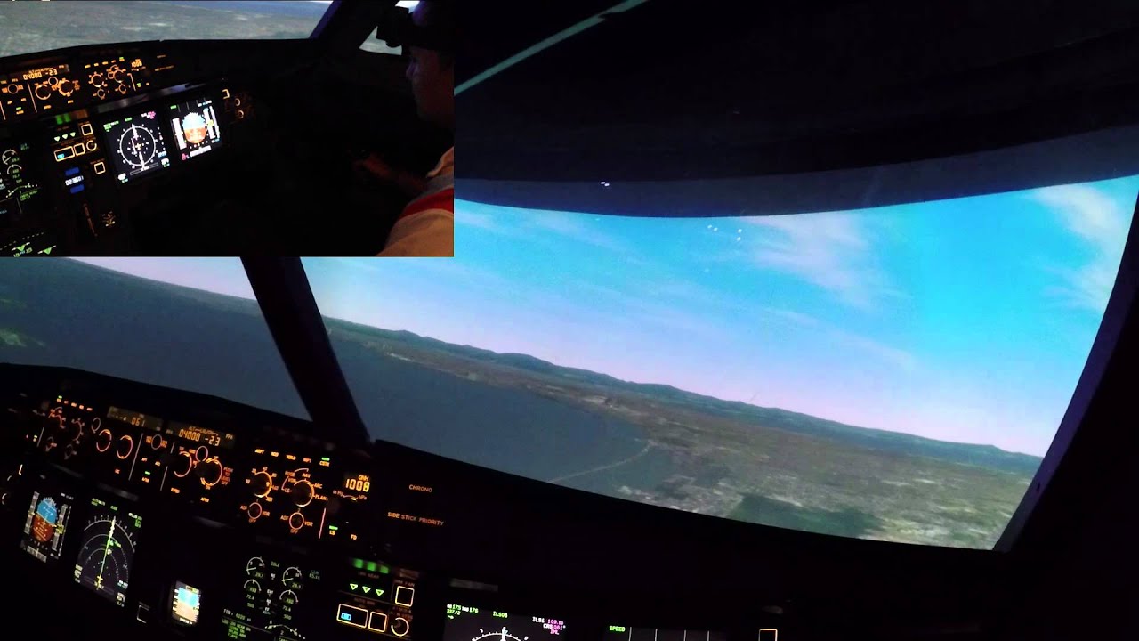 From FSX to CAE Airbus 320 Simulator - YouTube