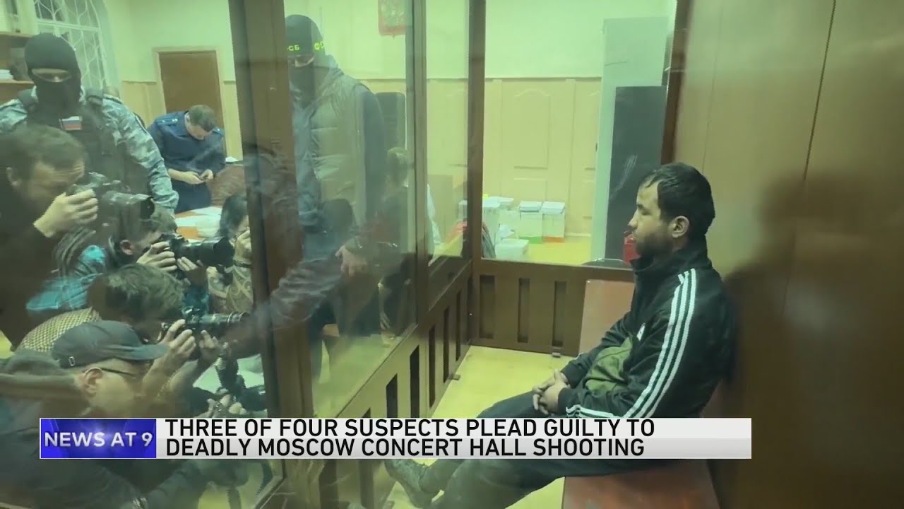 4 men charged in Moscow attack, showing signs of beatings at hearing as ...