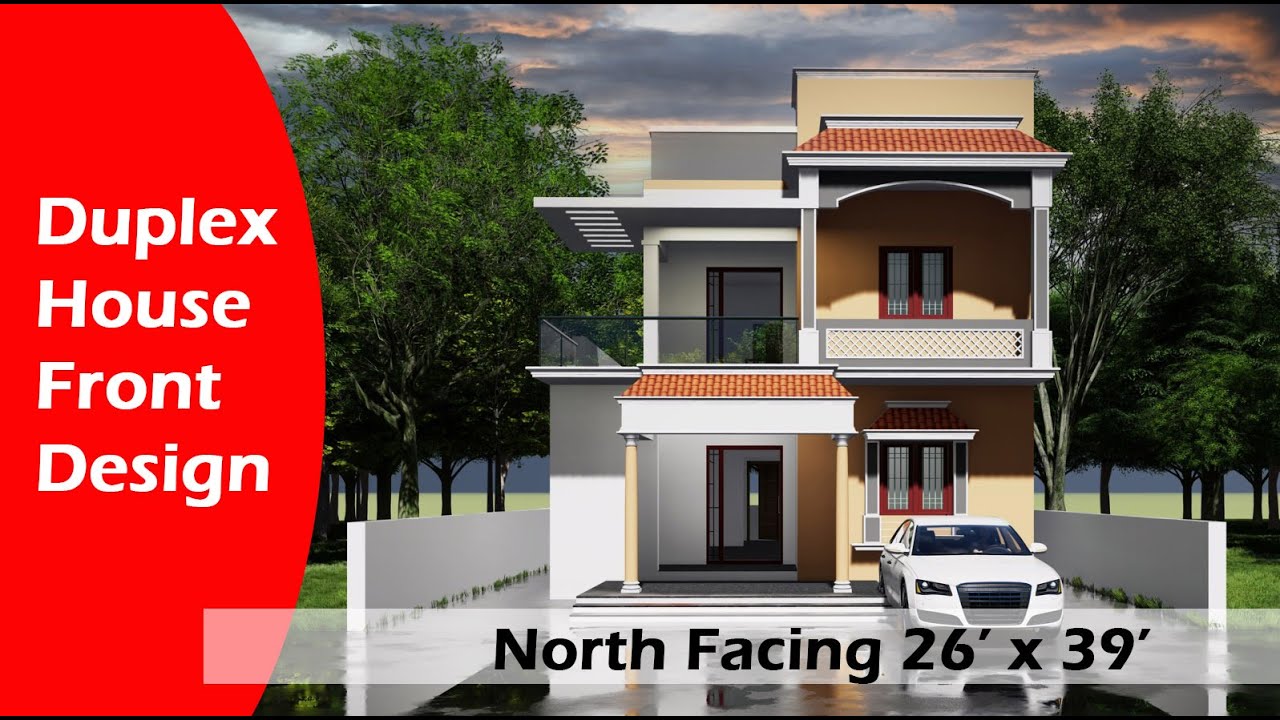 Simple Duplex House Design #Plan and #Elevation - YouTube