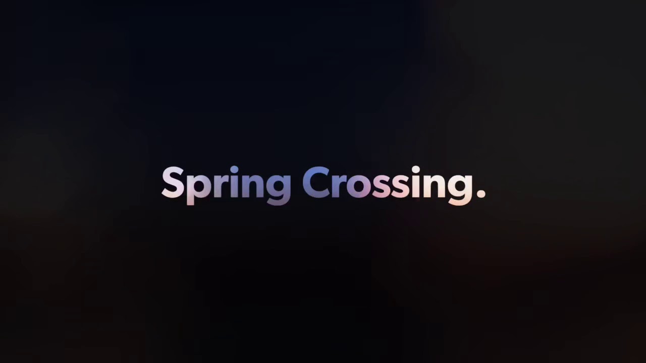 Spring crossing in November 2018 - YouTube