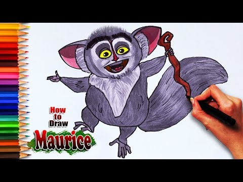 How to draw Maurice | All Hail King Julien drawing | Easy drawing tutorials | learning for arts