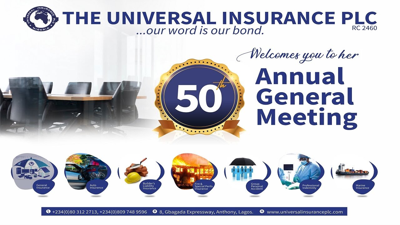 Universal Insurance Plc 50th Annual General Meeting - YouTube