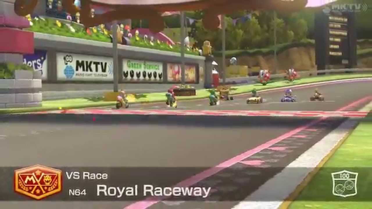 Wii U - Mario Kart 8 - (N64) Royal Raceway - YouTube