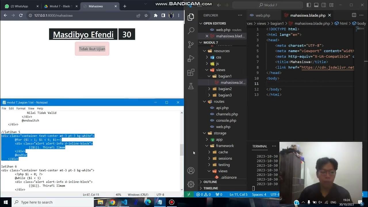 Modul 7 Pemrograman Web Blade Templating Bagian 1 - YouTube