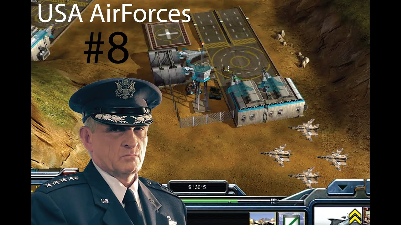 General Zero Hour /Gameplay 4vs4 / Hard Army Hard Game / Usa AirForces ...