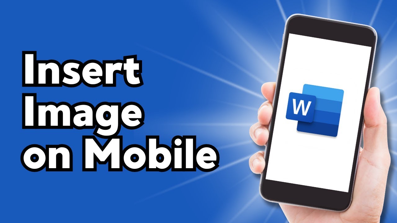 How To Insert image in Word Document App on Mobile (2024) - YouTube